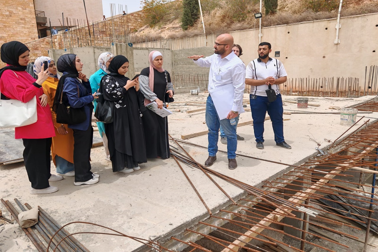 Civil Engineering Students at Amman Arab University Gain Hands-On Experience in Construction ...